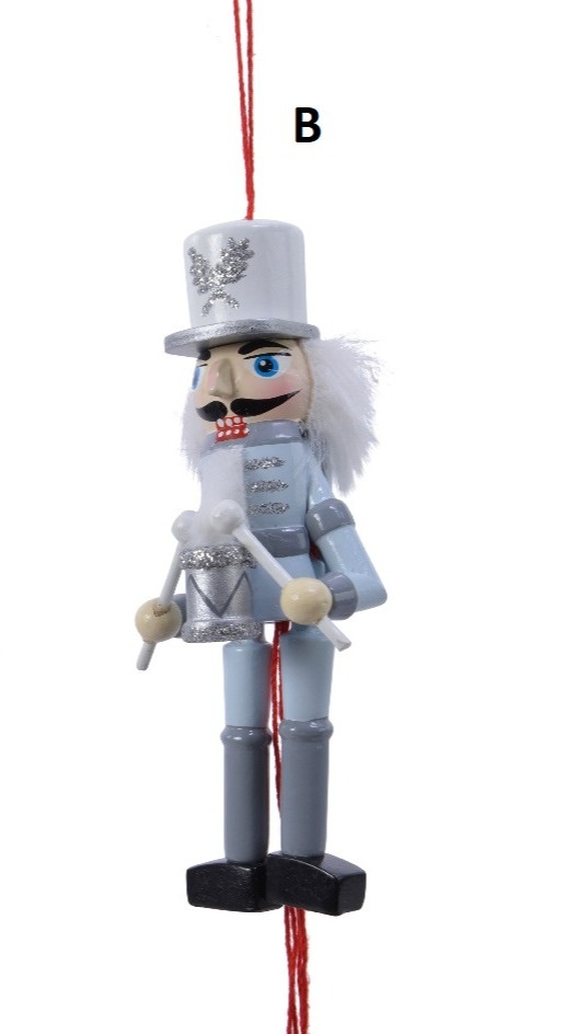 Zawieszka dziadek do orzechów drewniana szara ruchoma (551446) -30% ...